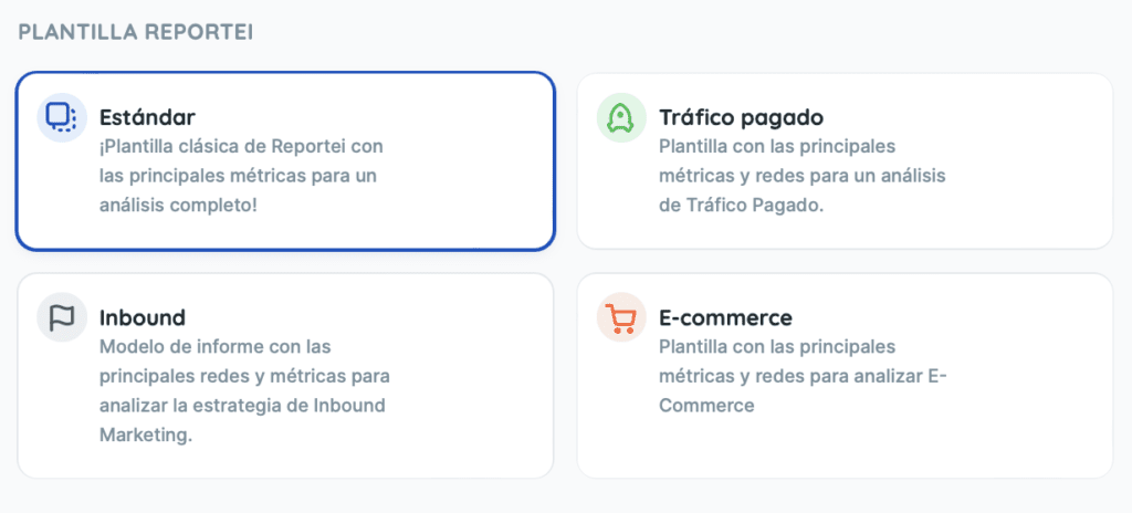 Plantillas para Informe de Reportei: Confiere los modelos disponibles - Reportei