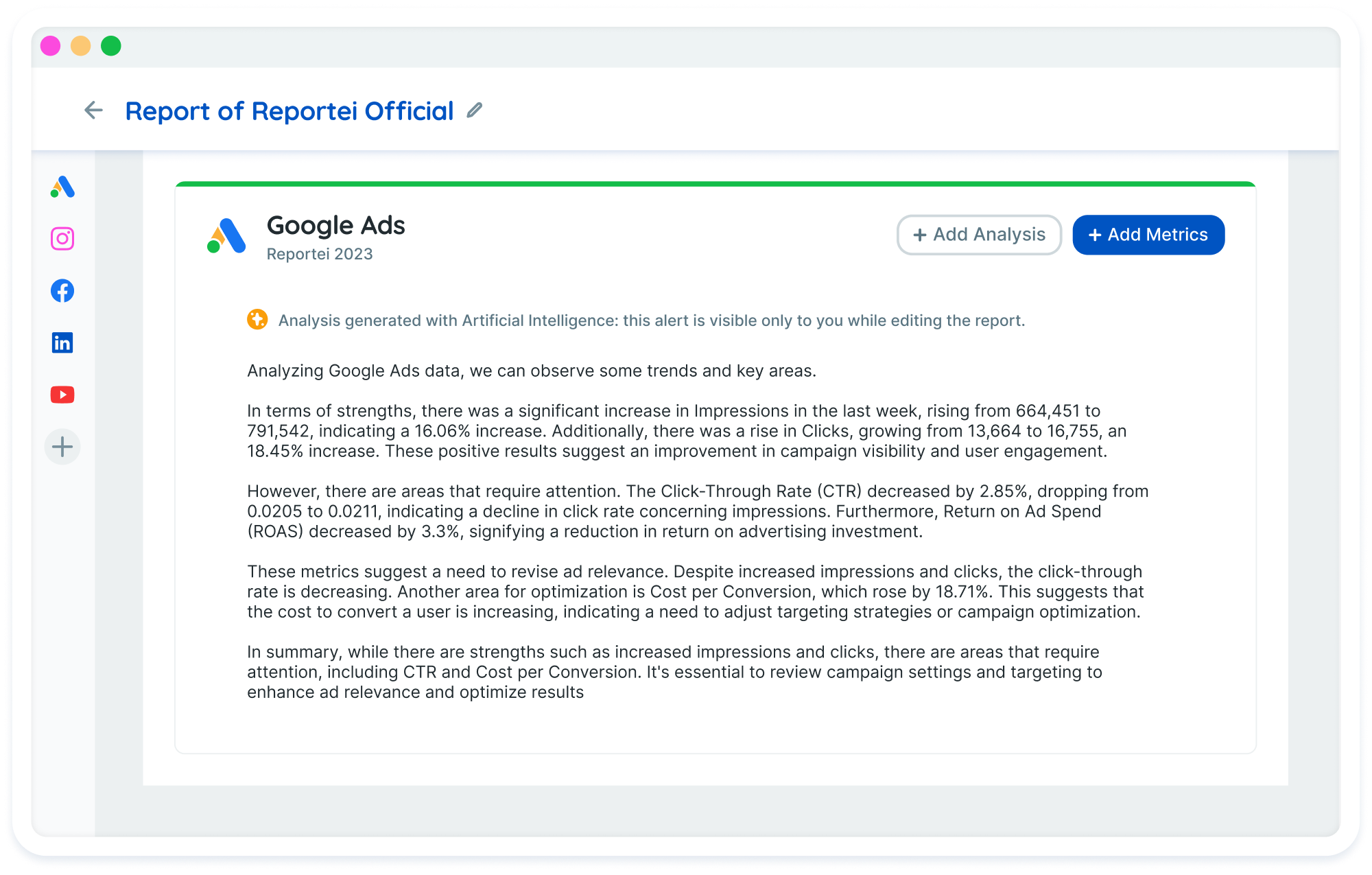 How to Use AI to Generate Incredible Digital Marketing Analyses? - Reportei