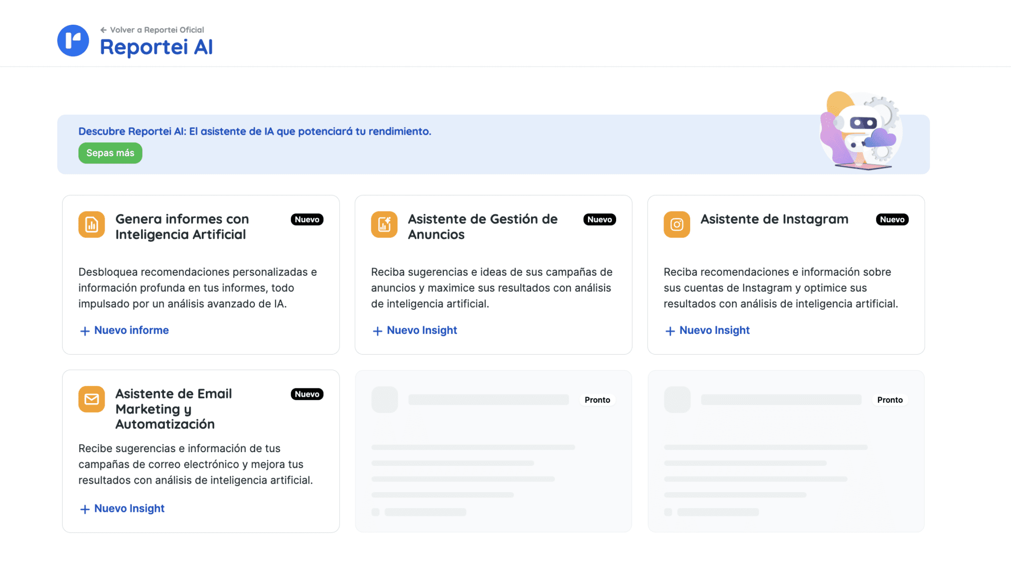 Conozca Reportei AI - Reportei