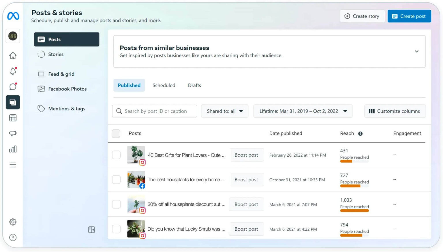 Scheduling posts on Meta: benefits & comparison with Reportei Flux